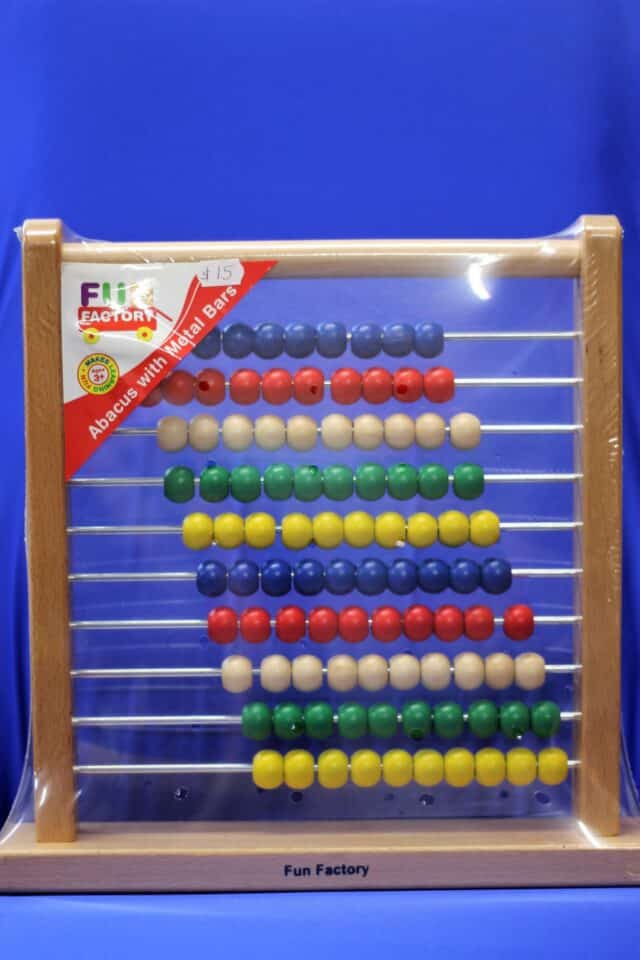 Abacus with metal bars – Autism Advisory & Support Service